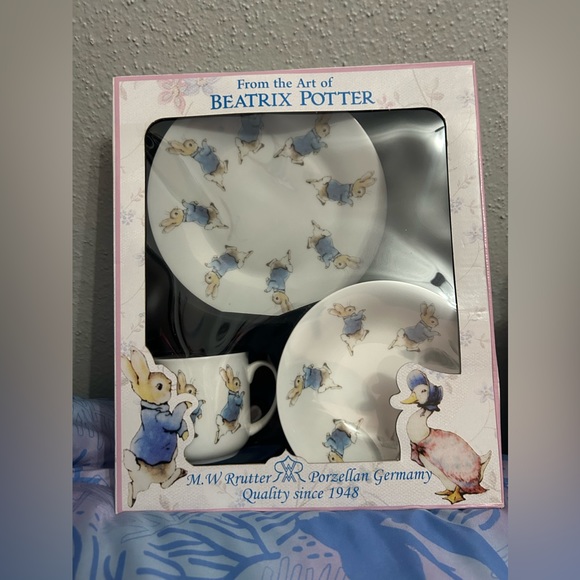 Dining | Reutter Porcelain Beatrix Potter Peterrabbit Breakfast Set 3 ...